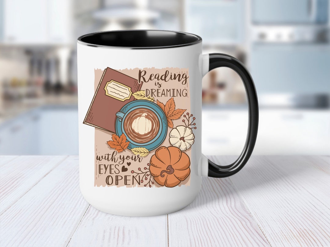 Reading Dreaming Mug Book Lover Cup Reading Mug Reading Gift for Book ...