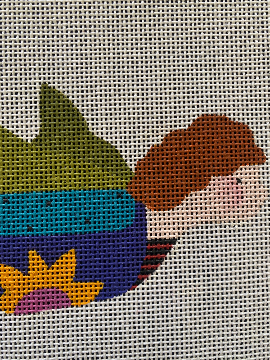 2 Angels With Wings Hand-painted Needlepoint Canvases - Etsy