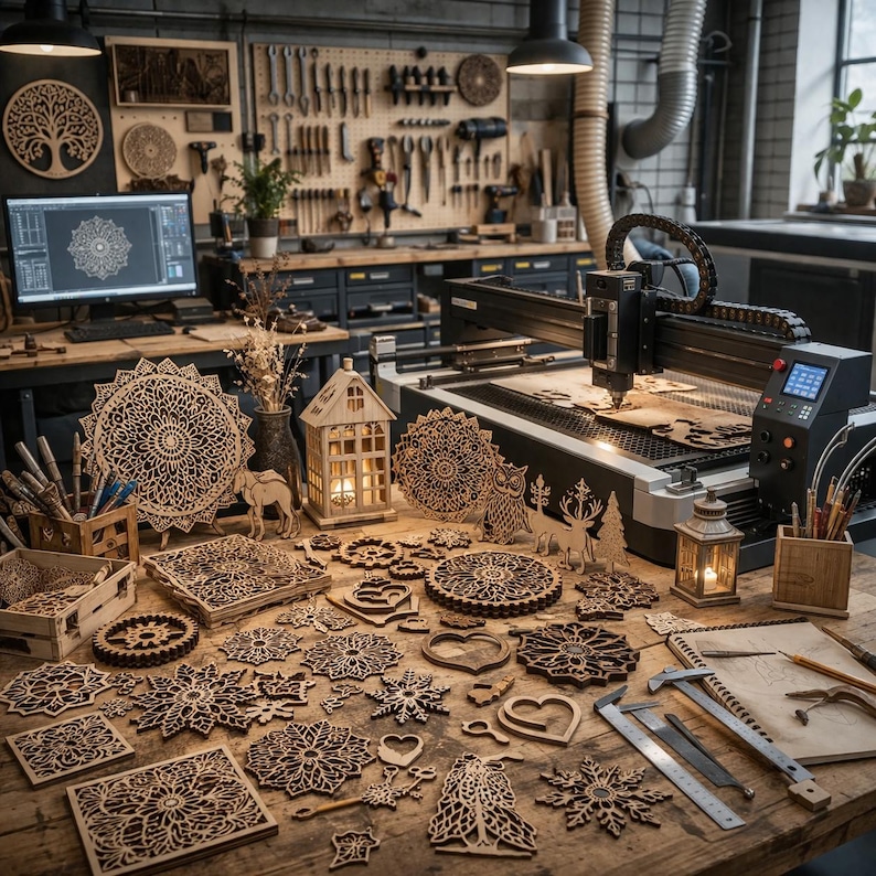 500,000+ Laser Cut Files Mega Bundle | SVG DXF | CNC & Co2 Laser ...