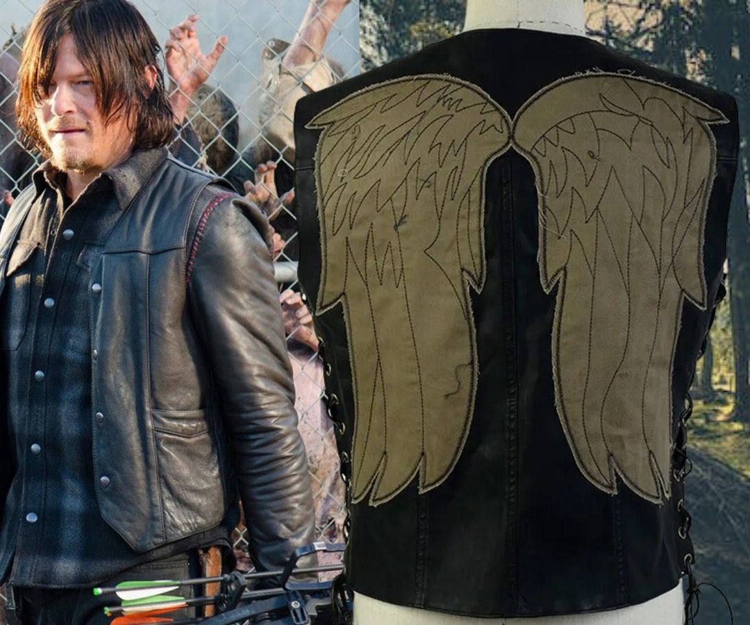 Daryl Dixon Vest, the Walking Dead Norman Reedus Daryl Dixon Angel ...