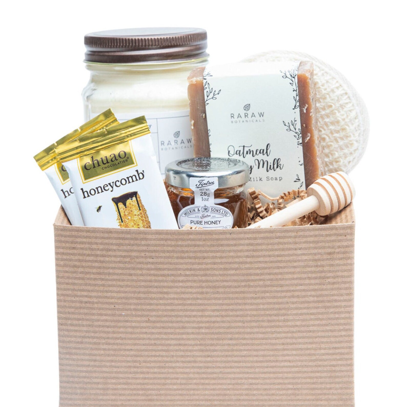 Oatmeal Honey Milk Gift Box, Gift for Women, Thank You Gift Ideas, Spa ...