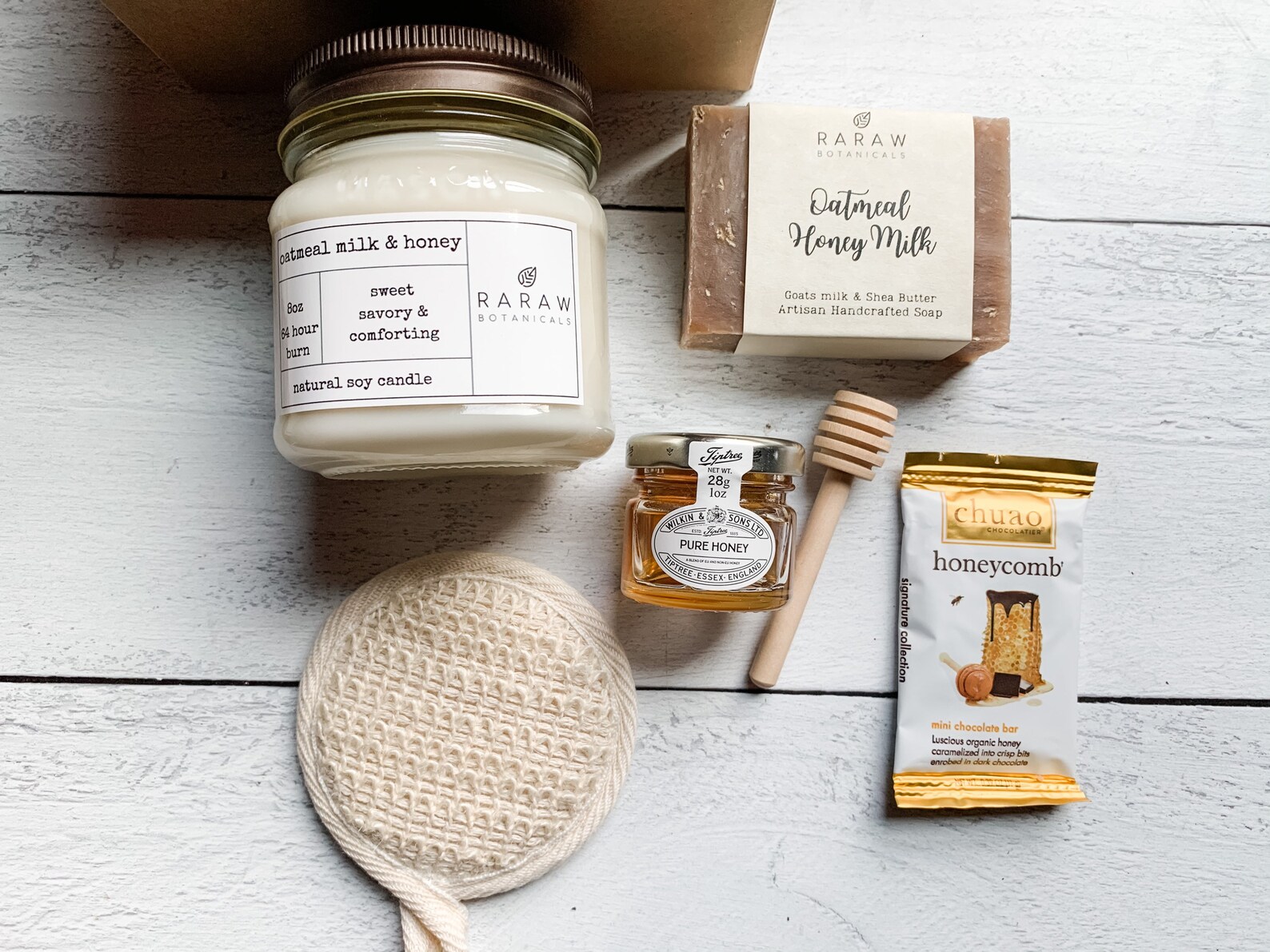 Oatmeal Honey Milk Gift Box, Gift for Women, Thank You Gift Ideas, Spa ...