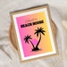 Beach House Welcome Sign | Bright Color Beach House Art | Printable Art ...