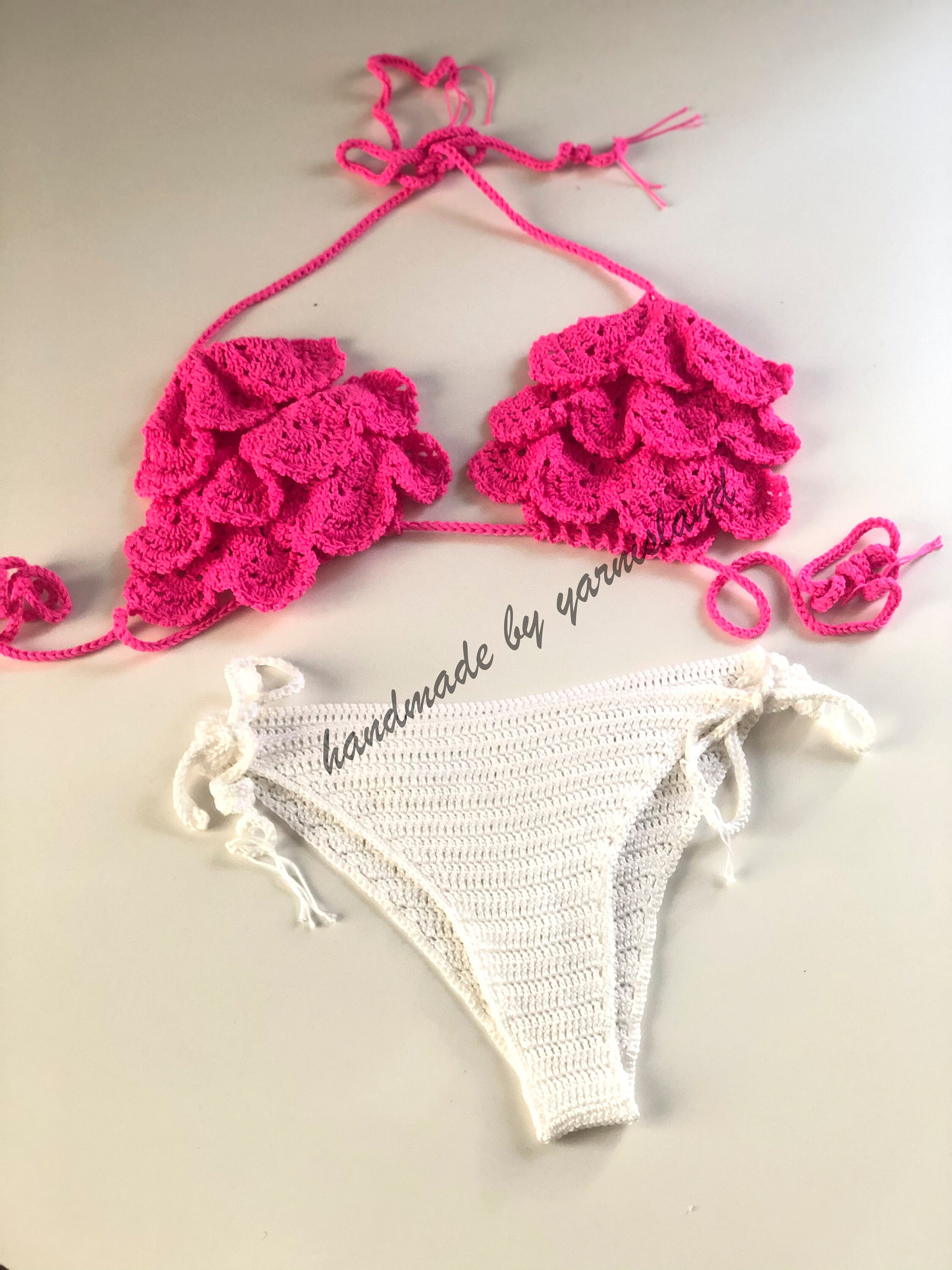 Crochet Bikini Set, Crochet Swimwear, Triangle Bikini, Crochet Swimsuit ...
