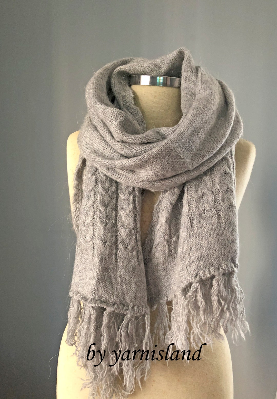 Weihnachtsverkauf, Winterschal, grauer Schal, Damen Accessoires, sehr ...