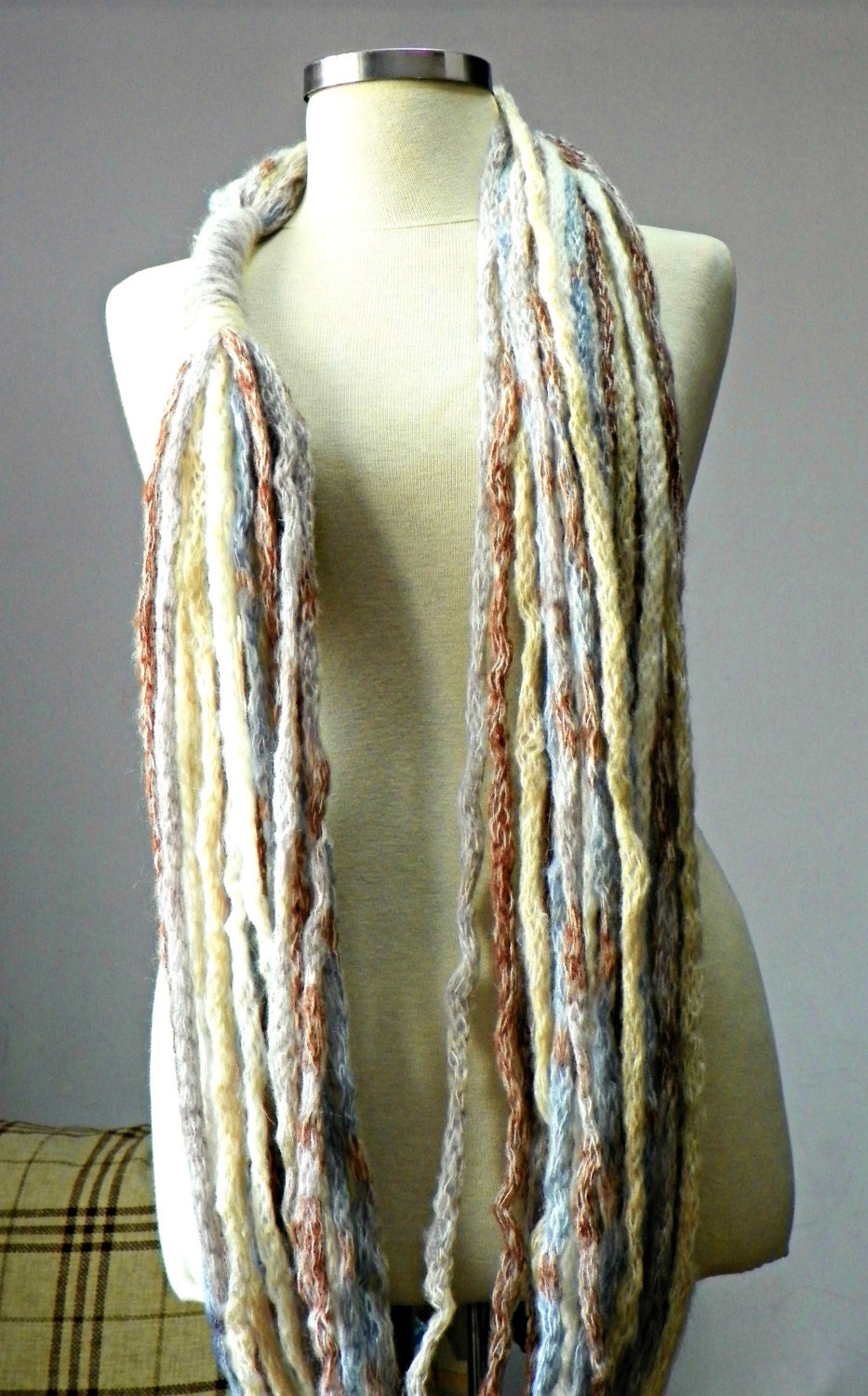 Fluffy Infinity Scarf Chunky Scarf Cowl Scarf Winter - Etsy