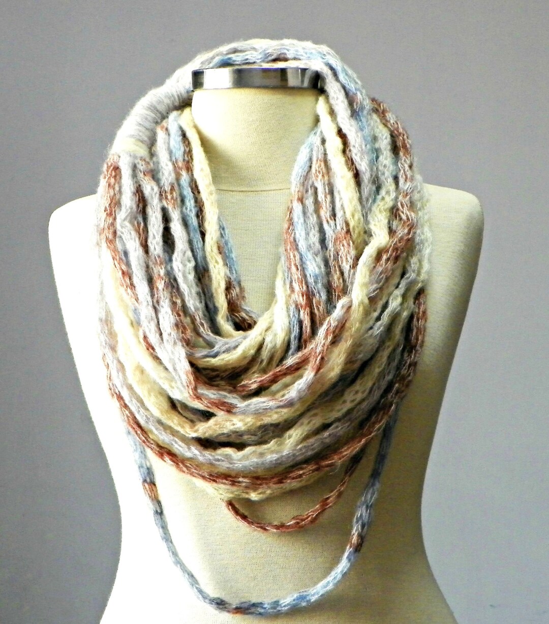 Fluffy Infinity Scarf, Chunky Scarf, Cowl Scarf, Winter Accessories ...
