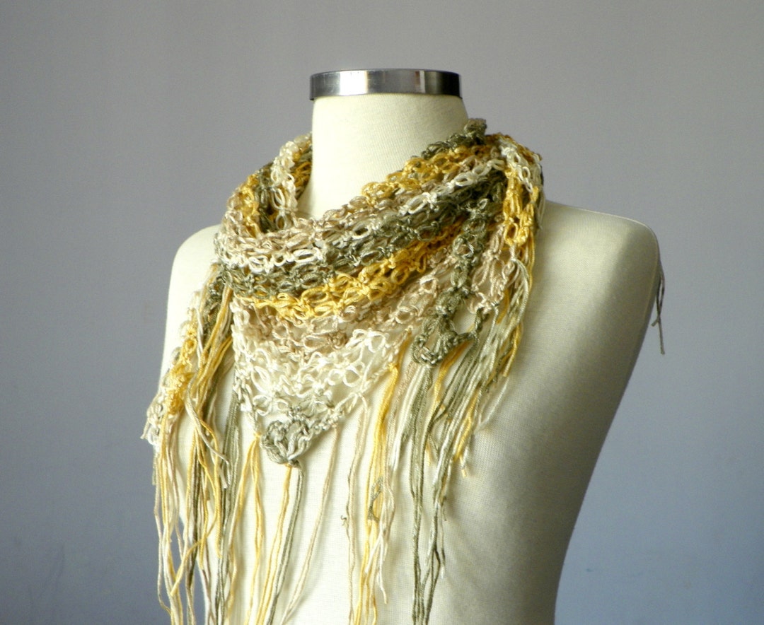 Summer Beach Sea Pareo, Spring and Summer Shawl, Handmade Neckwarmer ...