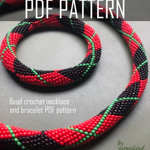 PDF Pattern for Beaded Crochet Bracelet Seed Bead Crochet - Etsy