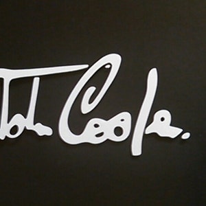 John Cooper Signature Vinyl Decal Sticker - Etsy
