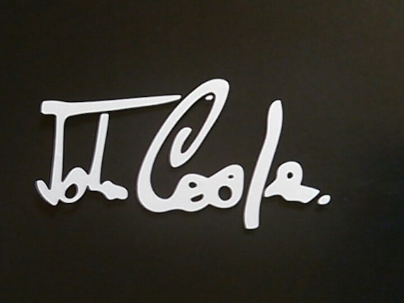 John Cooper Signature Vinyl Decal Sticker | Etsy