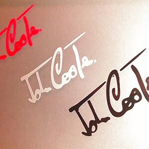 John Cooper Signature Vinyl Decal Sticker - Etsy