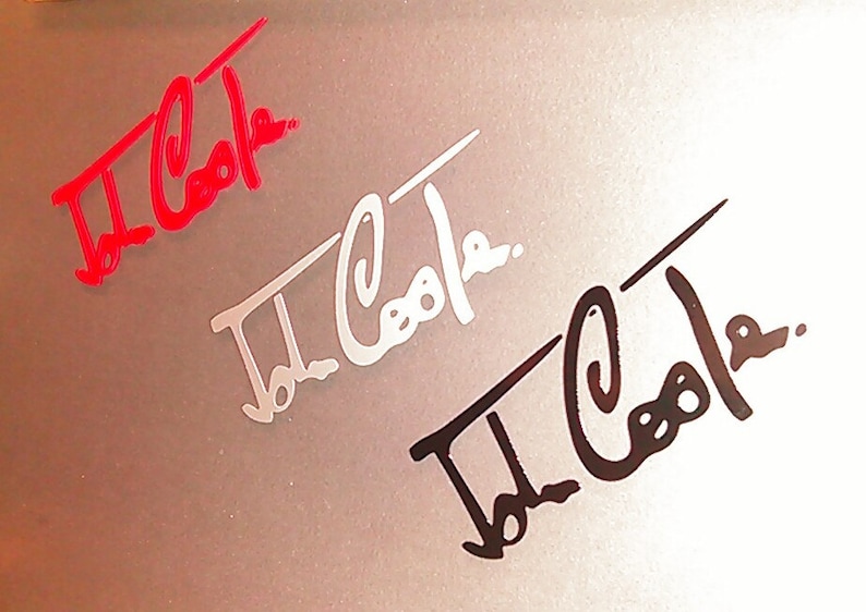 John Cooper Signature Vinyl Decal Sticker - Etsy