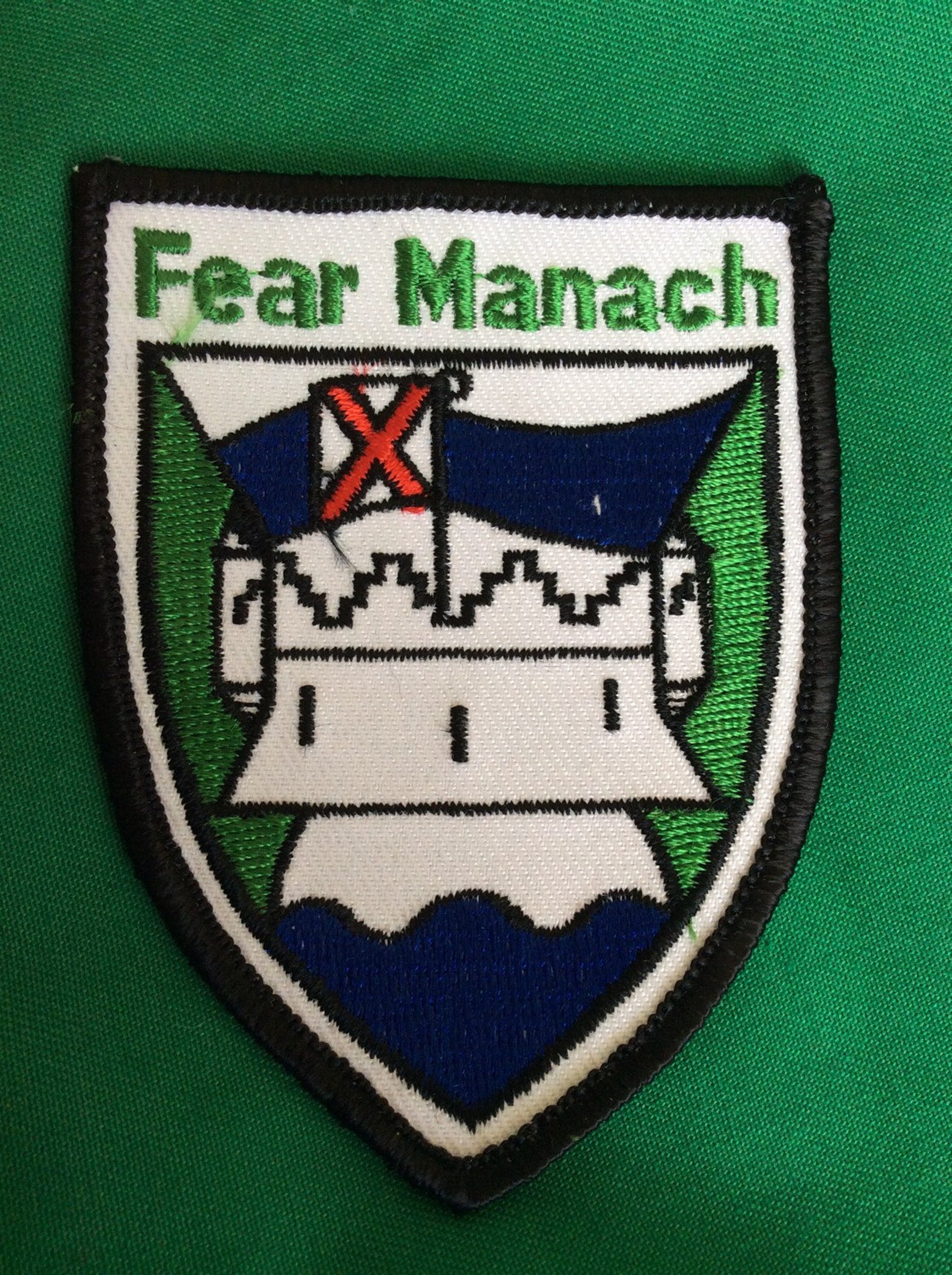 Irish County Crest Embroidered Iron-on Badge Fermanagh fear | Etsy