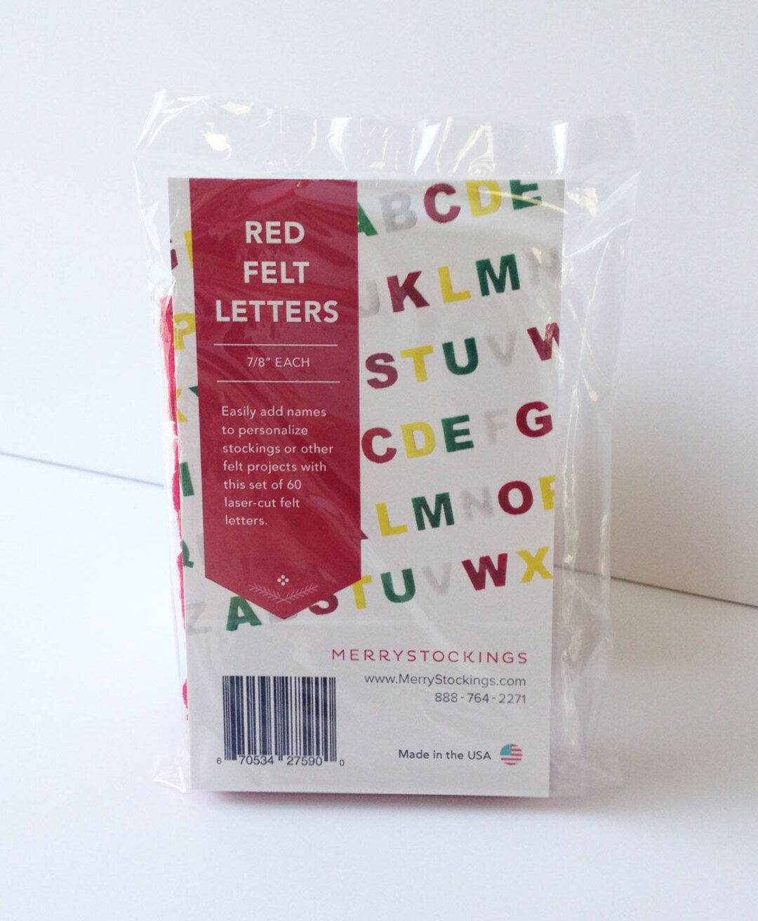 Red Felt Letters | Perfect for Applique Kit Projects With Names - Etsy