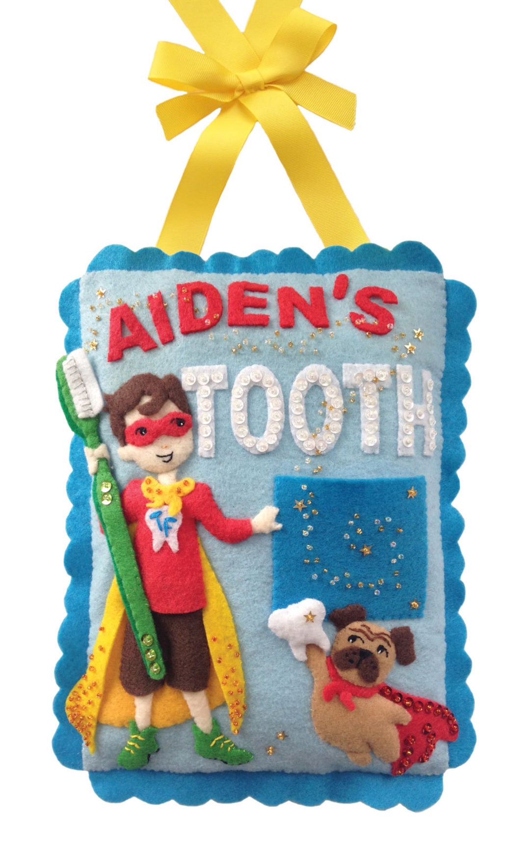 Tooth Hero Pillow Felt Applique Kit - Etsy