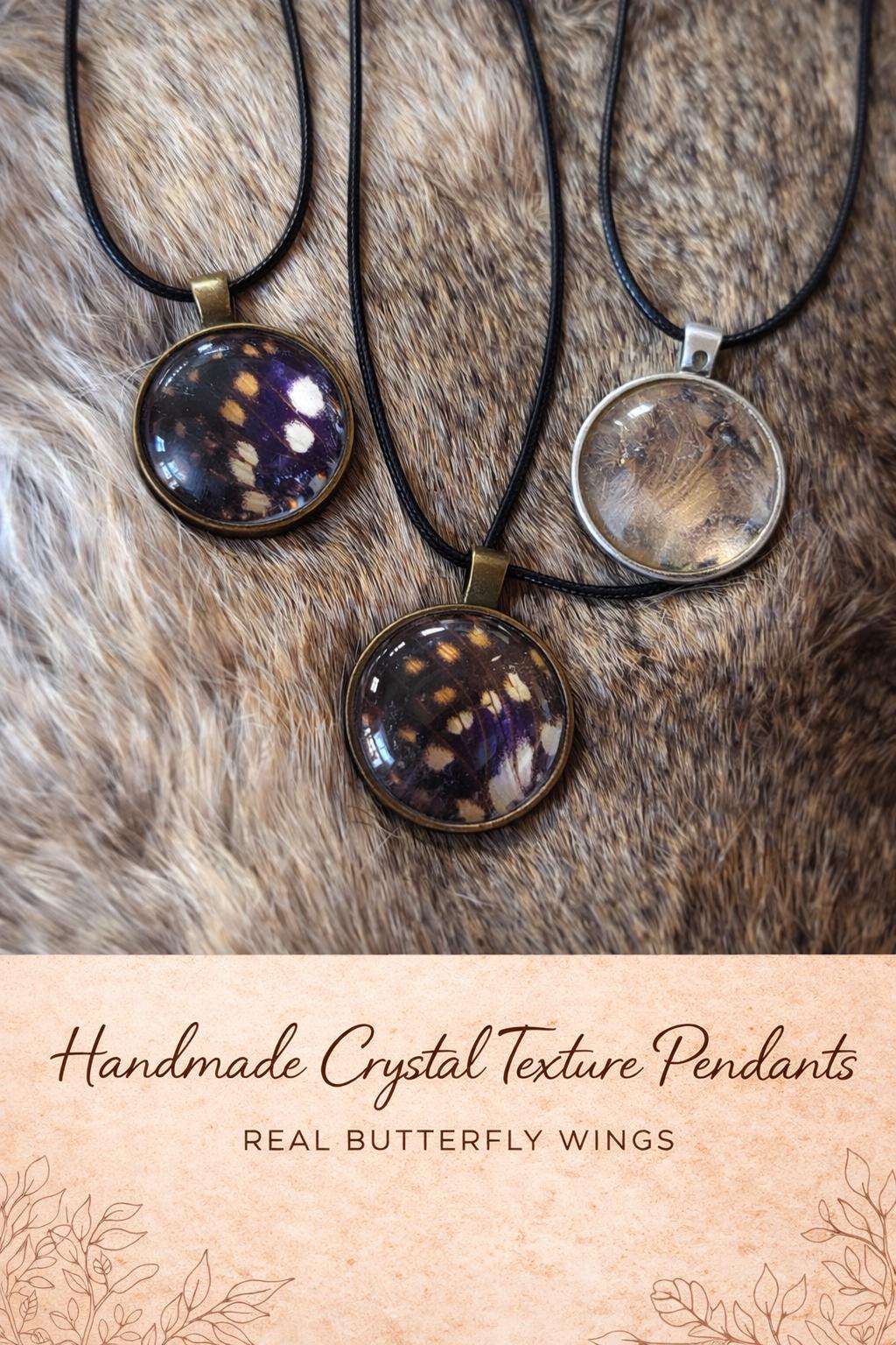 Real Butterfly Wing Pendant Necklace – Nature Inspired Transformation ...