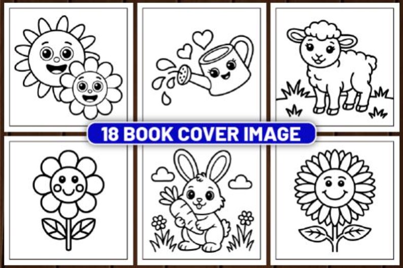 87 Bold Spring Coloring Pages for Kids, Large Print Activity Sheets ...