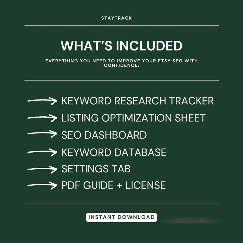 Etsy SEO Spreadsheet | Keyword Research + 13-tag Builder | Listing ...