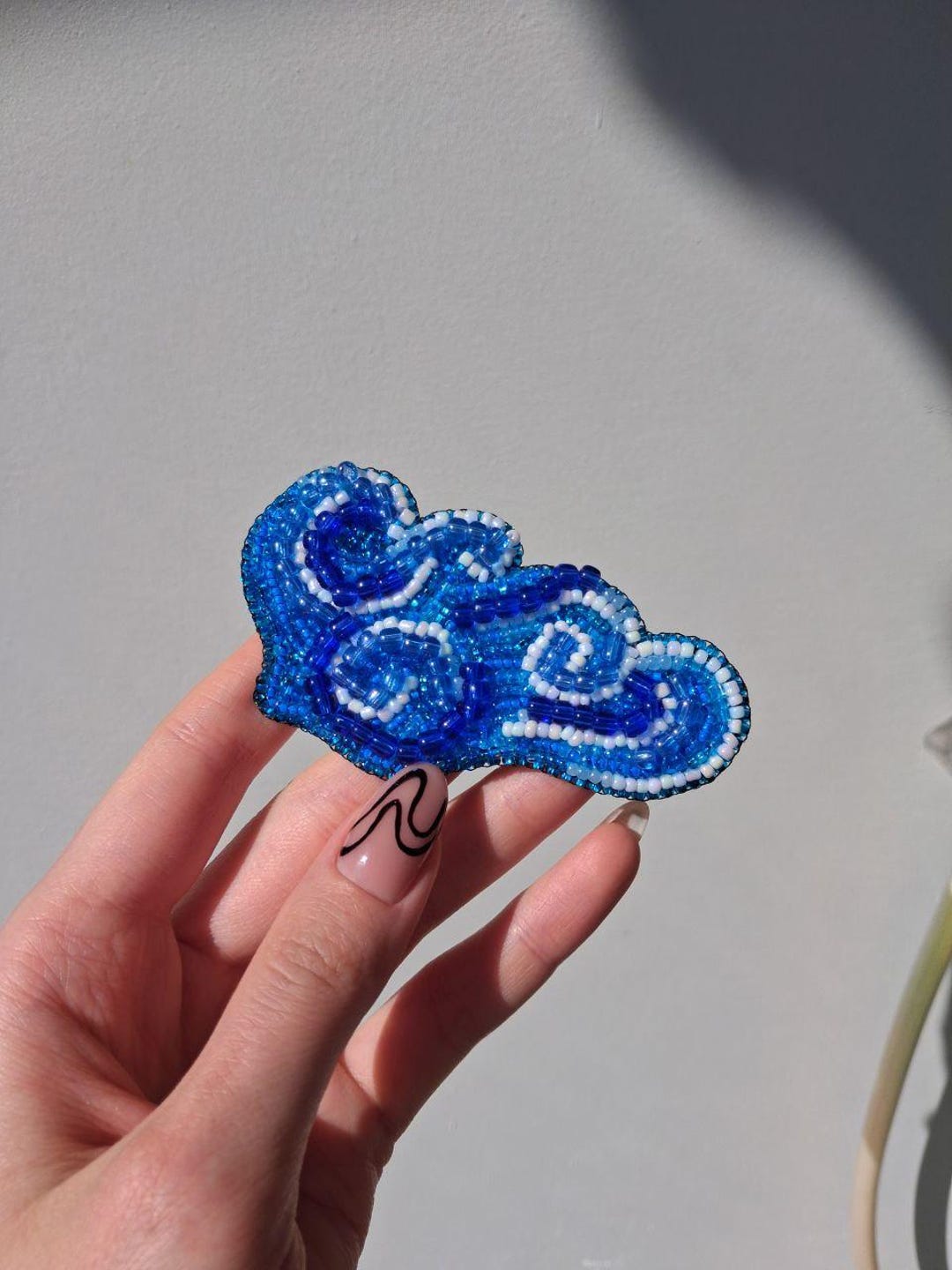 Ocean Wave Brooch | Handmade Sea Waves | Ocean Inspired Accessory ...