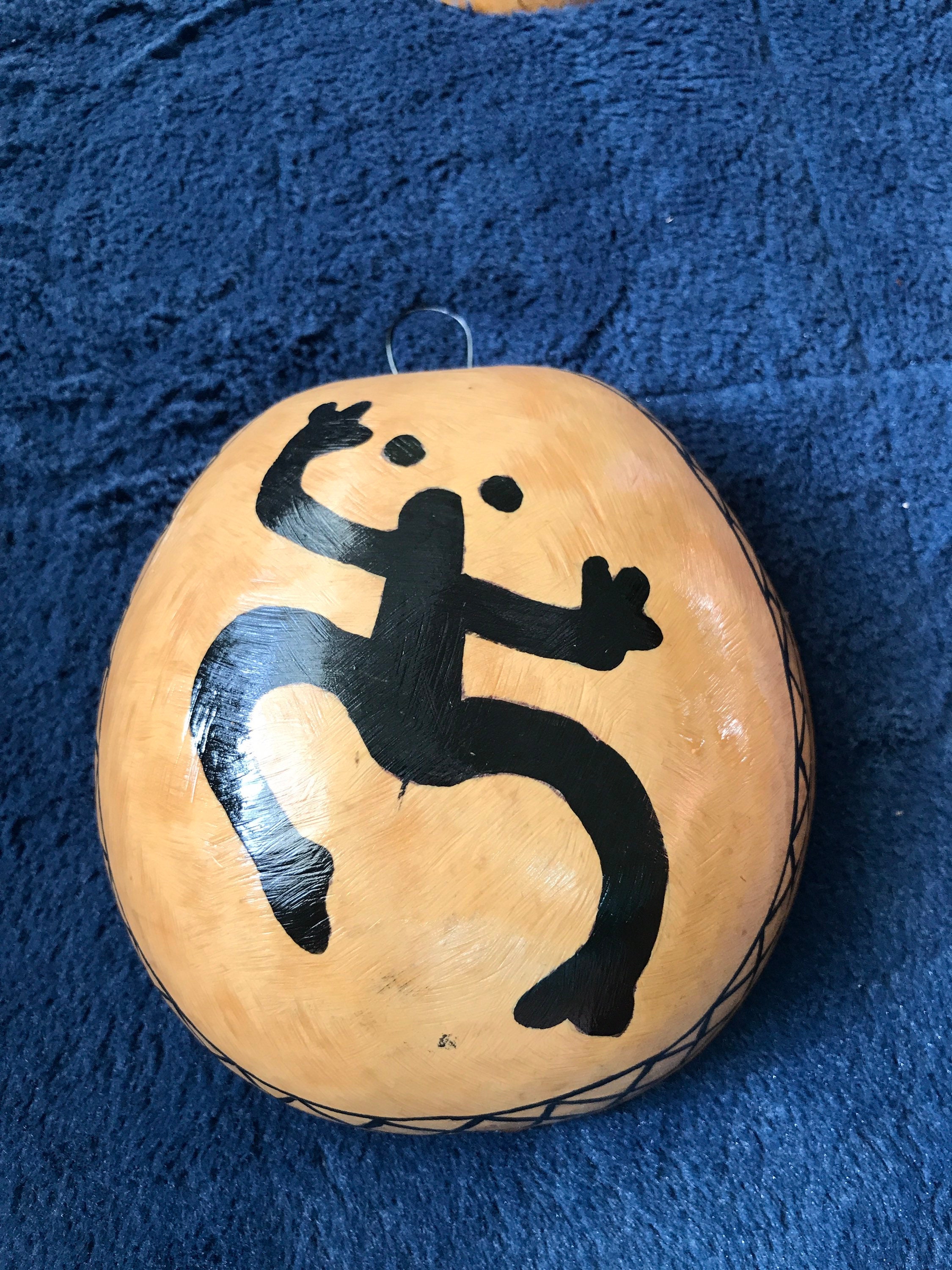 Native Puerto Rican art Coqui Taino culture boricua gourd | Etsy