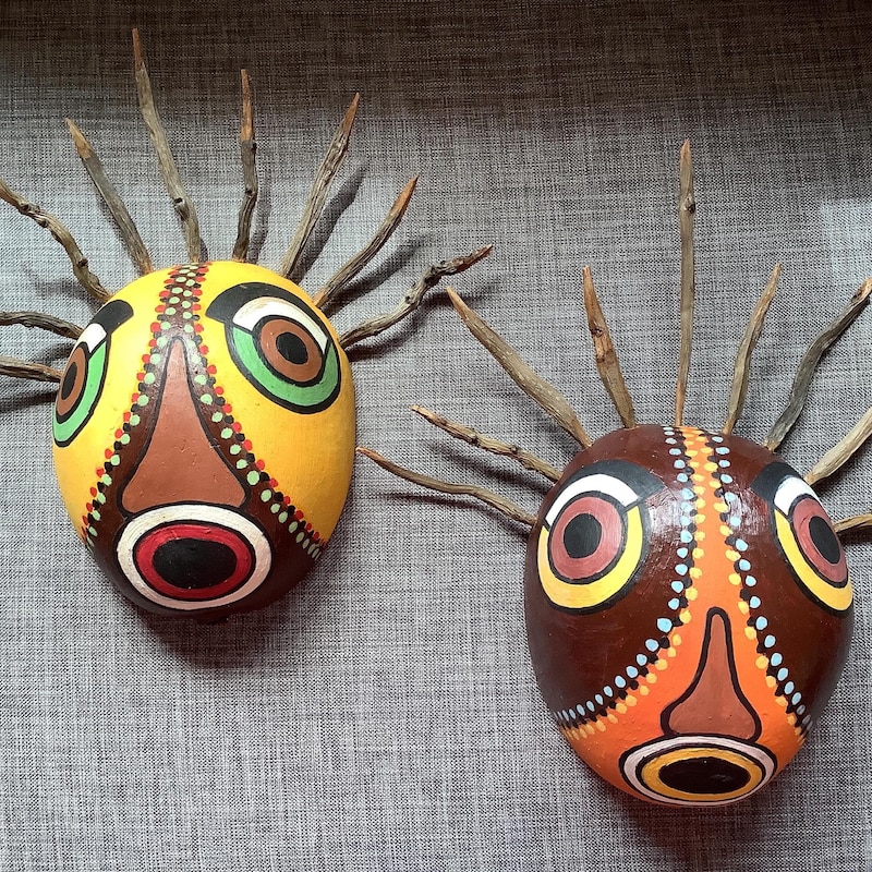 Wall Gourd Masks - Etsy