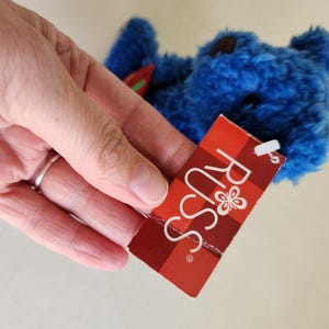 Vintage Russ Blue Teddy Bear Worlds Greatest Teacher - Etsy