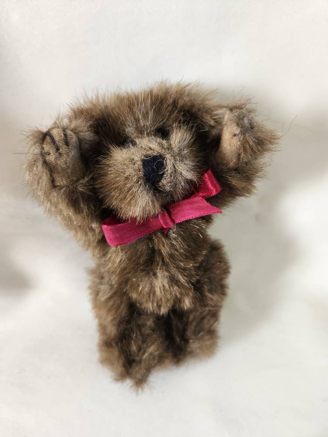 Vintage Mini Boyd's Teddy Bear Fuzzy Bear - Etsy