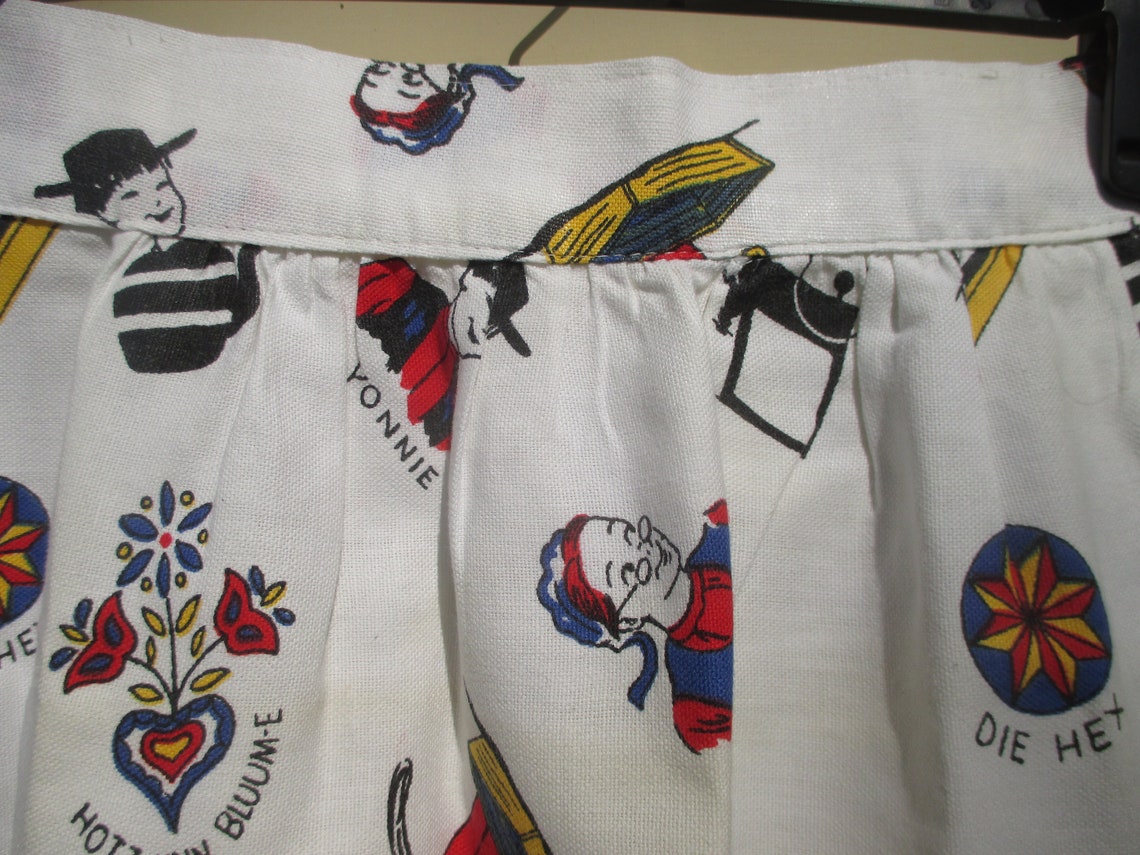 Vintage Cotton Amish Half Apron Kitchen Apron Kitchy Apron - Etsy