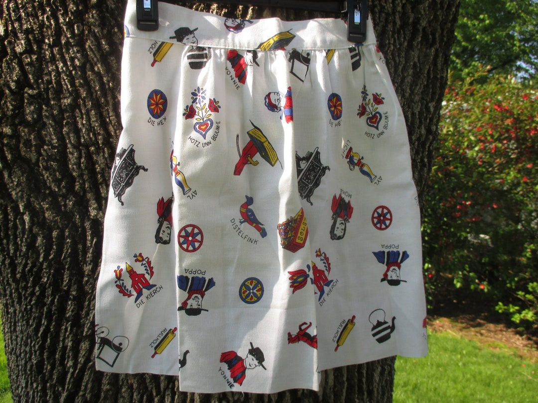 Vintage Cotton Amish Half Apron Kitchen Apron Kitchy Apron - Etsy