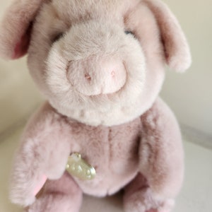 Vintage 1989 Gund Plush Pig - Etsy