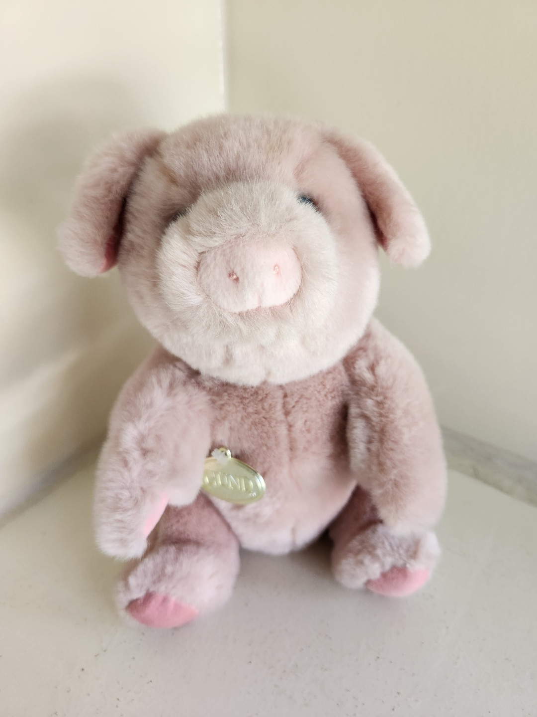 Vintage 1989 Gund Plush Pig - Etsy