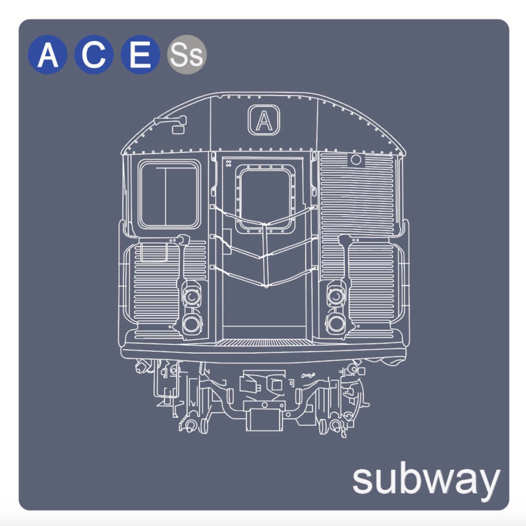 S is for Subway NYC MTA ACE Subway Nursery/toddler/preschool - Etsy