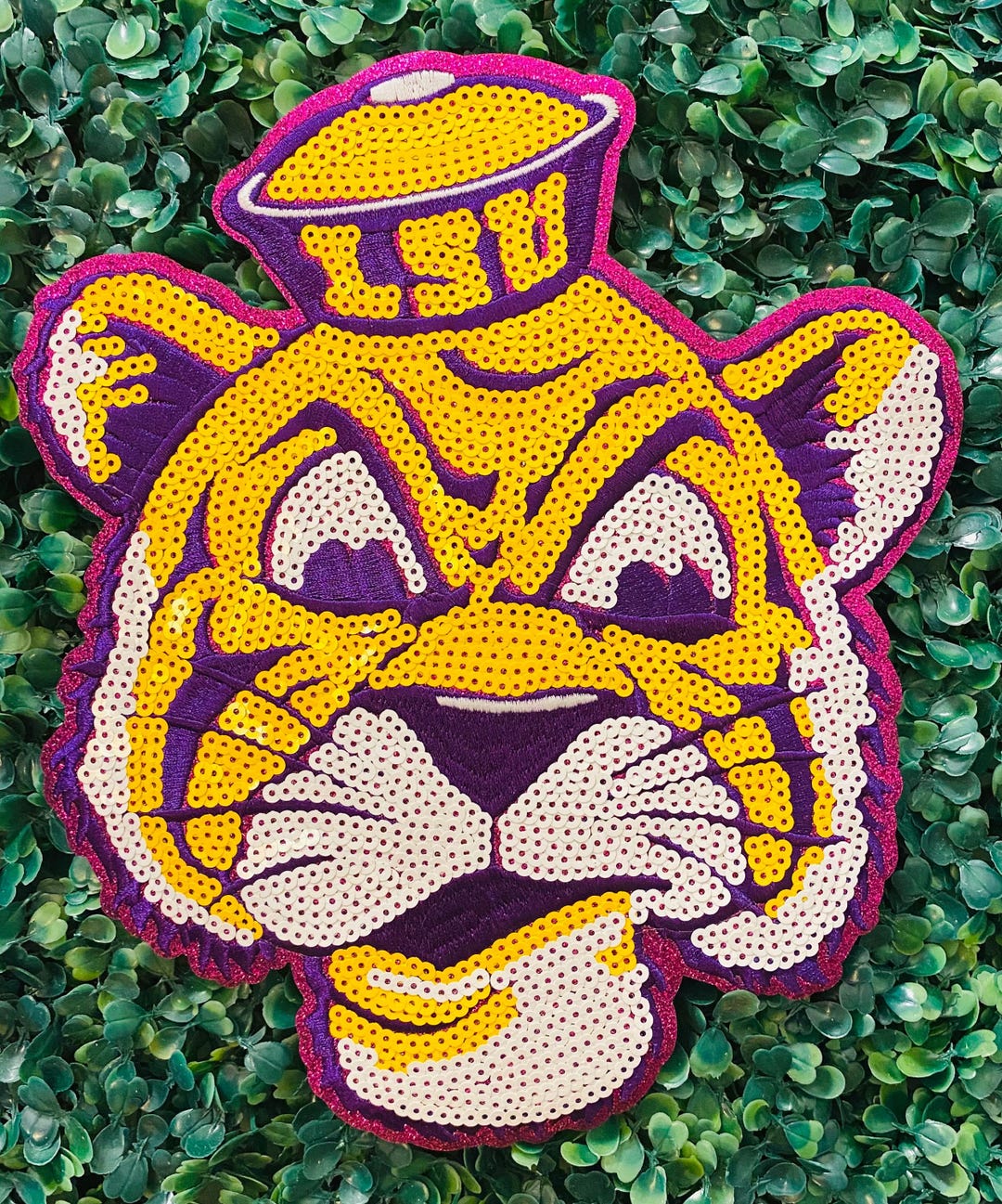 LSU Retro Tiger Iron on Patch - Etsy