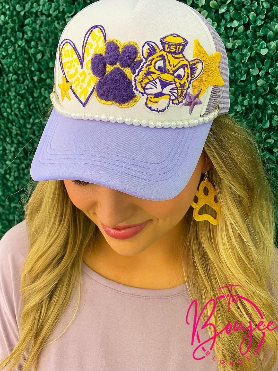 LSU Custom Trucker Hat - Etsy