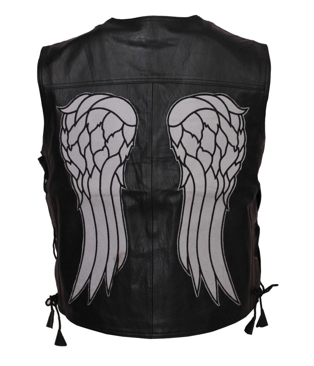 Daryl Dixon Angel Wings Leather Vest | Walking Dead Cosplay Costume ...