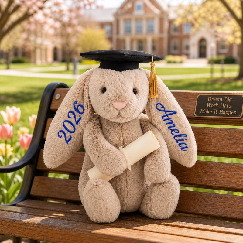 Graduation Jellycat Bunny - Etsy