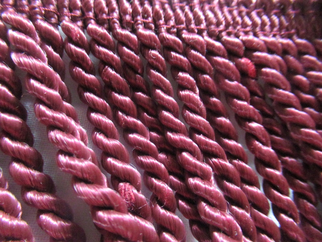 Fringe Burgundy Fringe 3 Long All Separate Pieces 1. 96 2. 48' 3. 36 ...