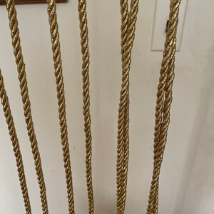15 Curtain Tie Backs Gold Cord 64 to Pom Poms 4' Each Very Dramatic ...