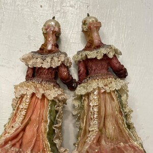 Pair Victorian Chalk Figures for Hanging on Christmas Tree - Etsy