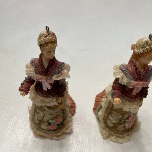 Pair Victorian Chalk Figures for Hanging on Christmas Tree - Etsy