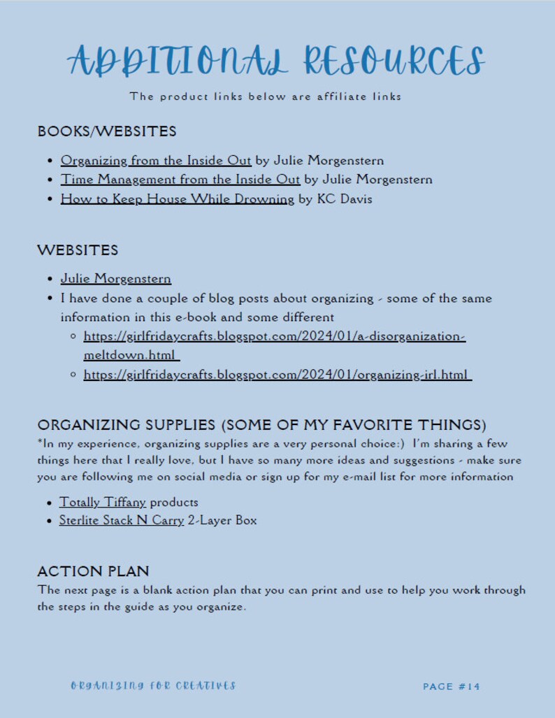 Step by Step Organizing for Creatives: A Quick Start Guide for Getting ...