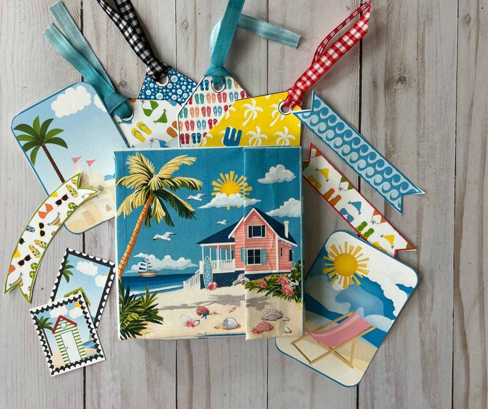 Life's a Beach Memory Book / Beach Themed Junk Journal / Life's a Beach ...