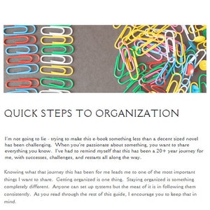 Step by Step Organizing for Creatives: A Quick Start Guide for Getting ...