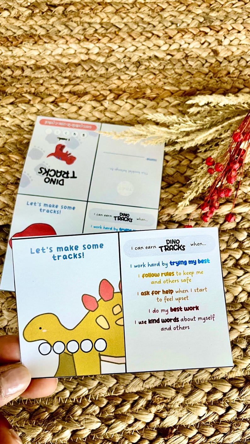 Behavior Motivation Chart, Dinosaur Themed, Reward Cards, Classroom ...