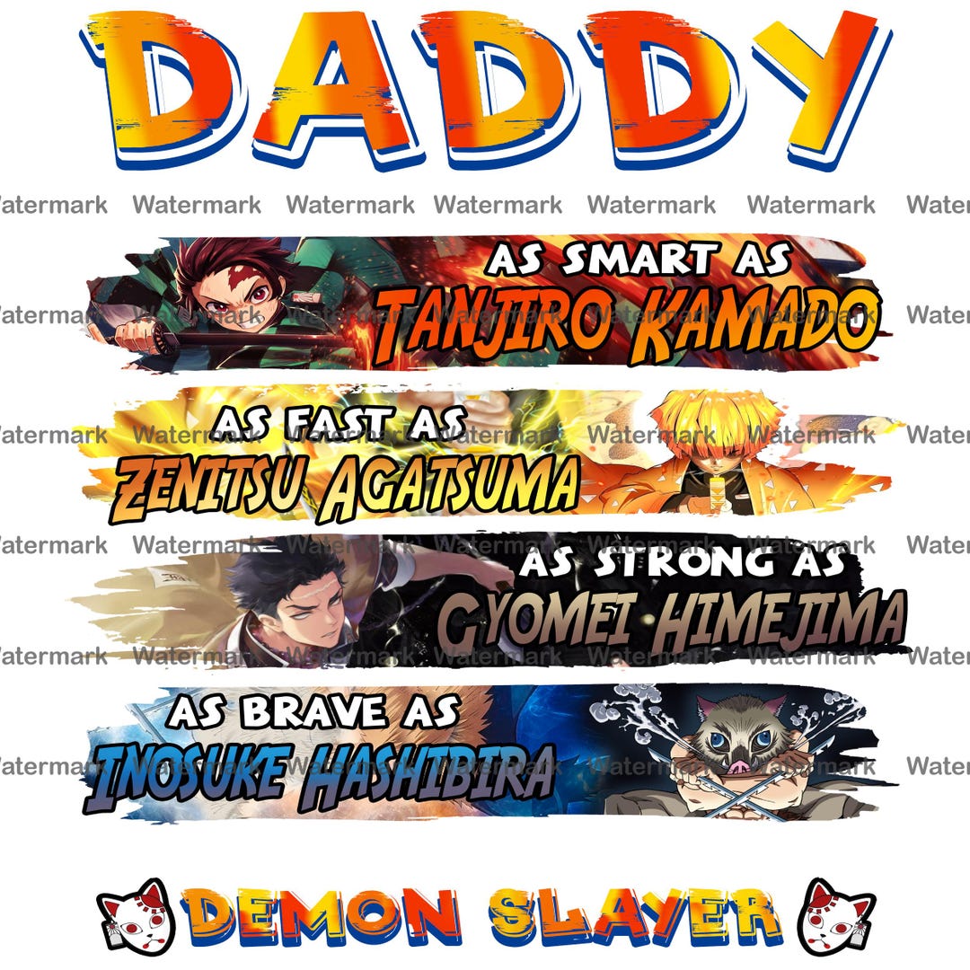 Dad You Are My Favorite Demon Slayer PNG, Anime Dad Sublimation Design ...