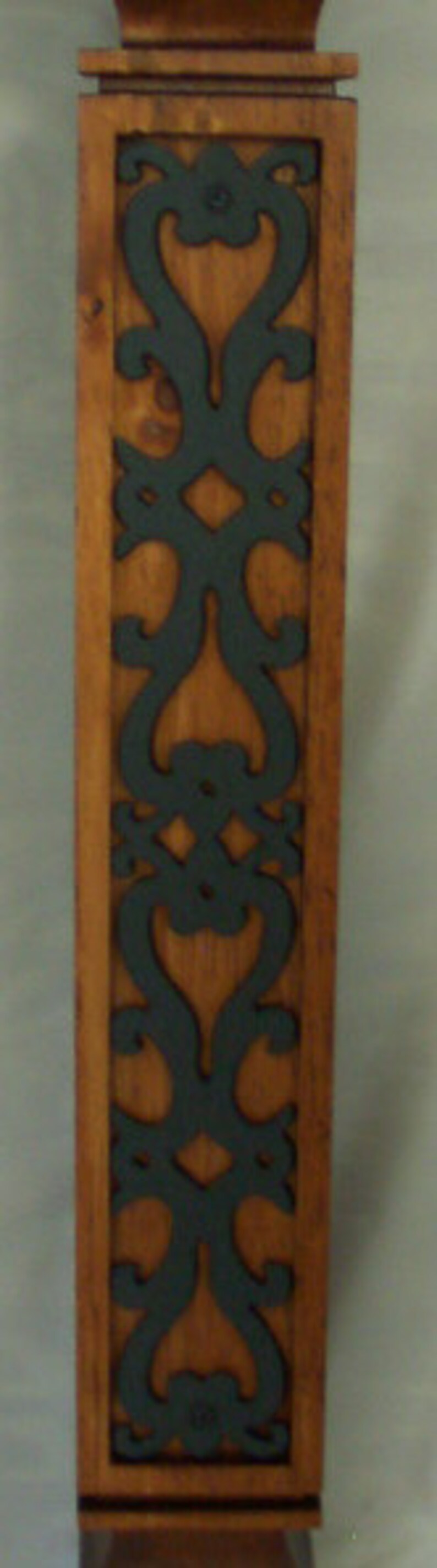 Leg With Aislinn Iron. Wood Leg/post With Inset Iron - Etsy