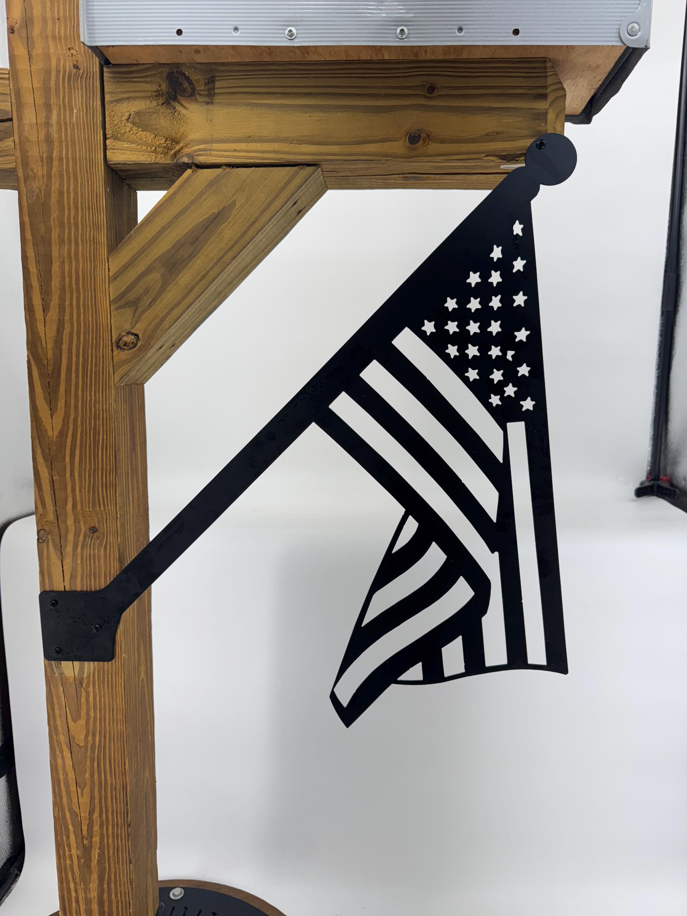 Forever Flags Metal Mailbox Hanger Custom Numbers Mailbox Flag ...