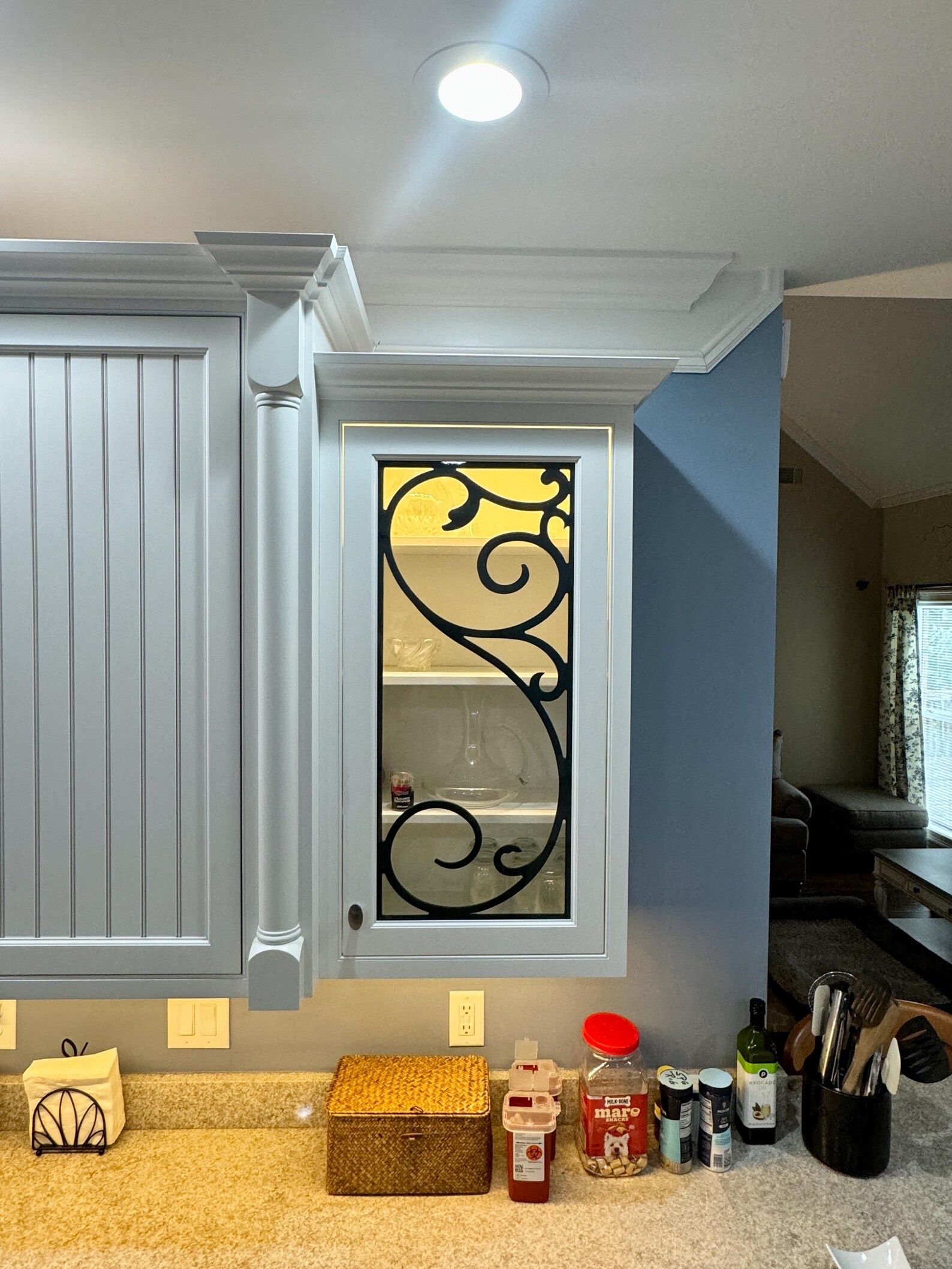 Vezina Cabinet Door Insert Custom Decorative Mullion Door Kitchen Bath ...