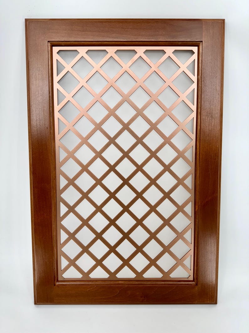 Diamonds 1.5" Cabinet Door Insert Custom Decorative Mullion Door ...